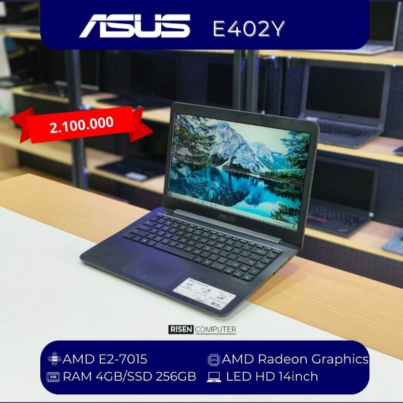 Jual Asus E402Y AMD E2-7015 RAM 4GB SSD 256GB HD 14inch Laptop Notebook ...