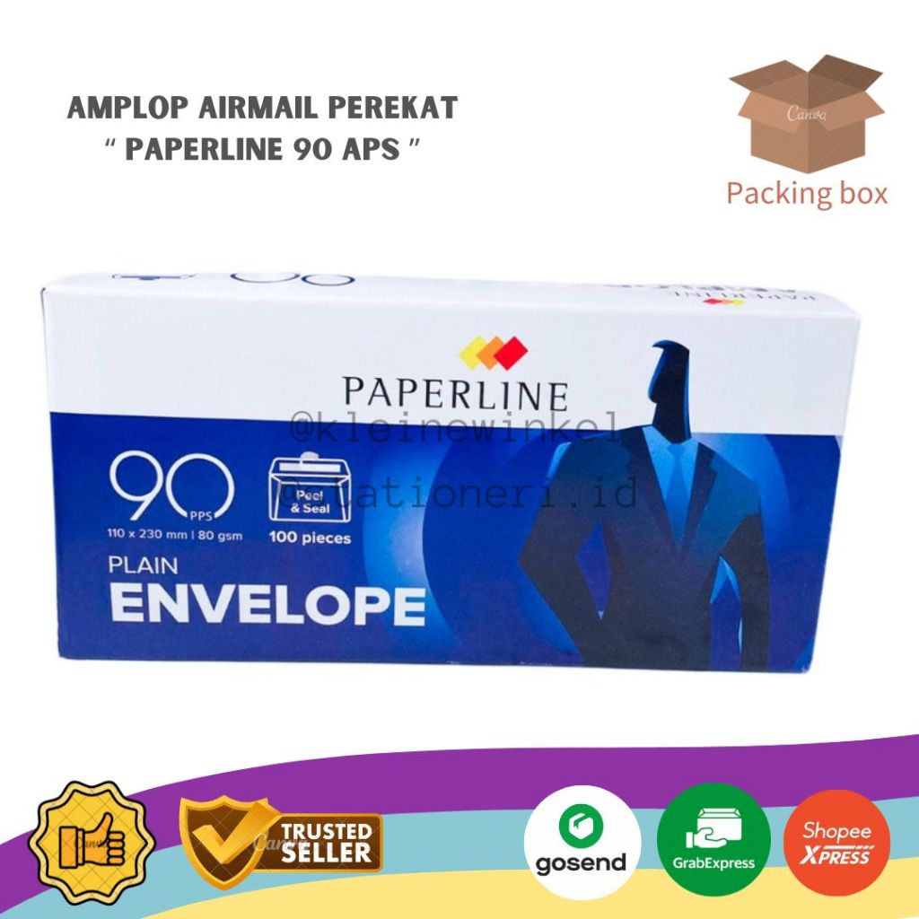 Jual Amplop Perekat PAPERLINE Panjang Polos 90 PPS | Shopee Indonesia
