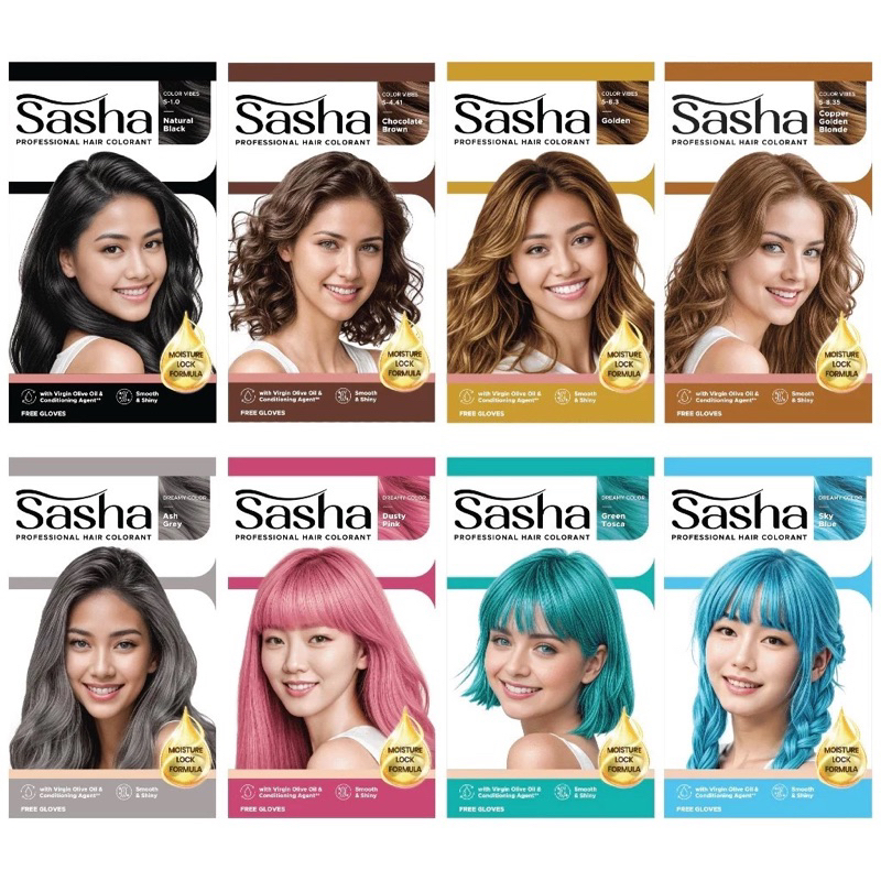 Jual Sasha Hair Color Professional Hair Bleaching Professional Hair ...