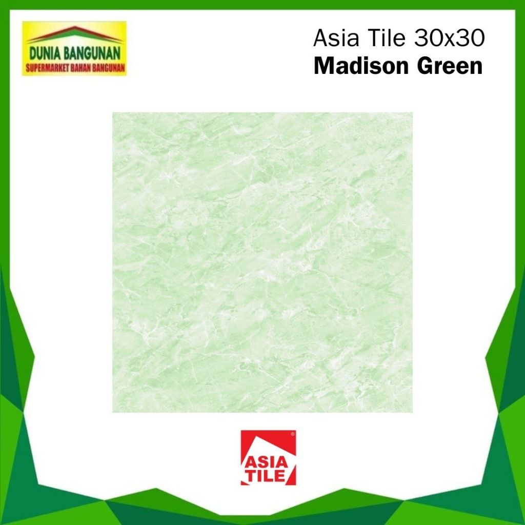 Jual Keramik Asia Tile Madison Green 30x30 Keramik | Shopee Indonesia