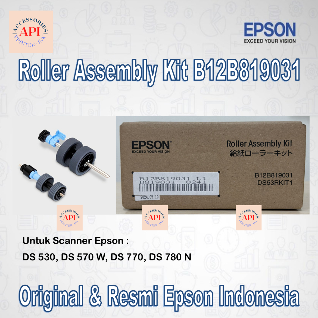 Jual Epson Roller Assembly Kit B12B819031 untuk Epson Scanner DS530 ...