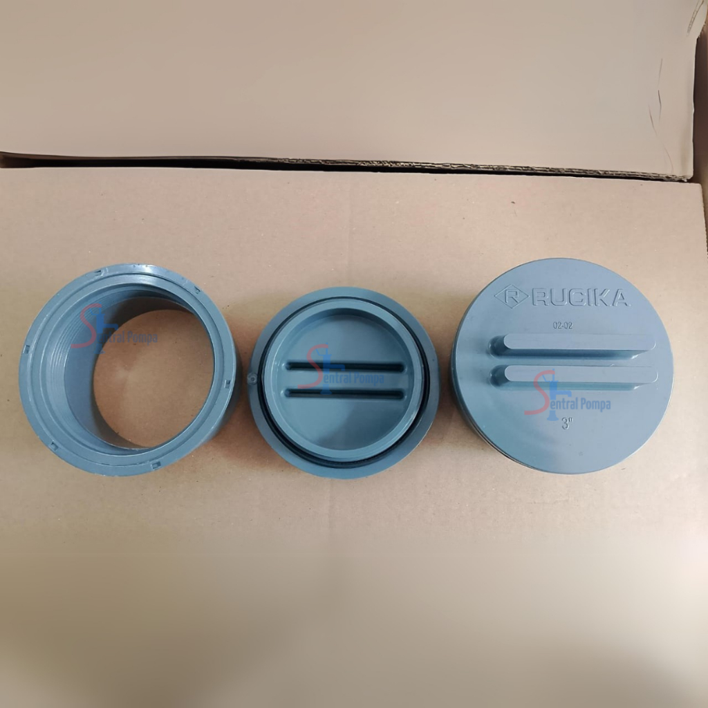 Jual Rucika Clean Out 3" PVC D Cap / CO 3 inch Penutup Tutup Lubang ...