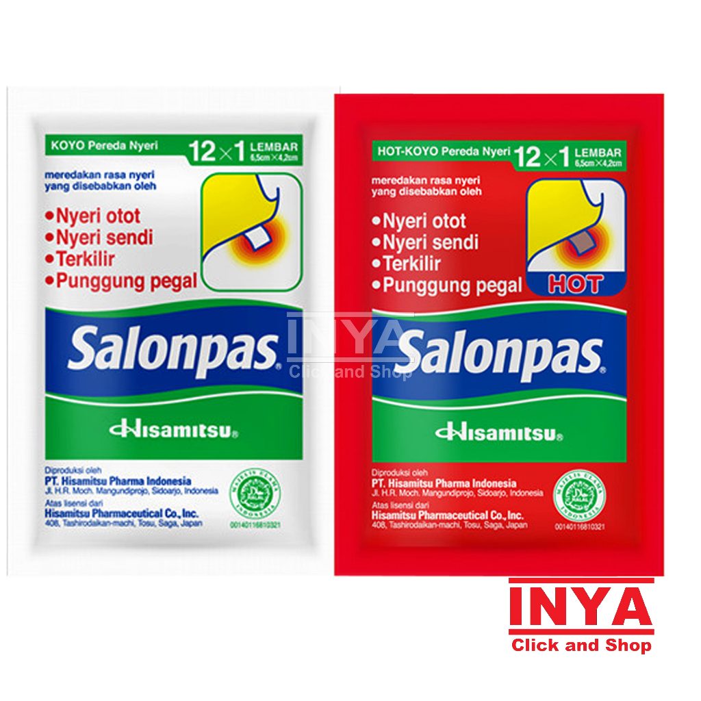 Jual Koyo SALONPAS HISAMITSU Pack isi 12x1 Lembar - Muscle Medicated ...