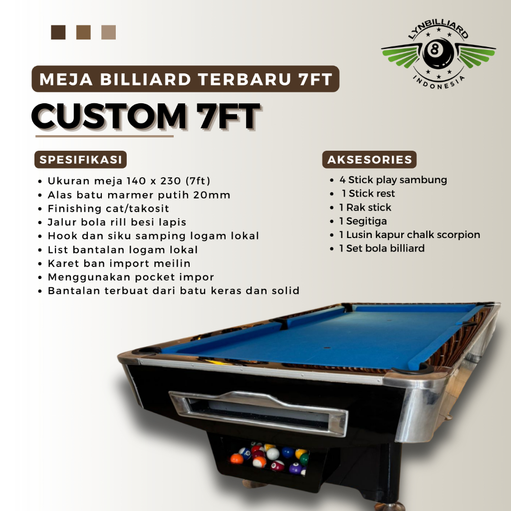 Jual MEJA BILLIARD CUSTOM 7FT MEJA BILLIARD LOKAL | Shopee Indonesia