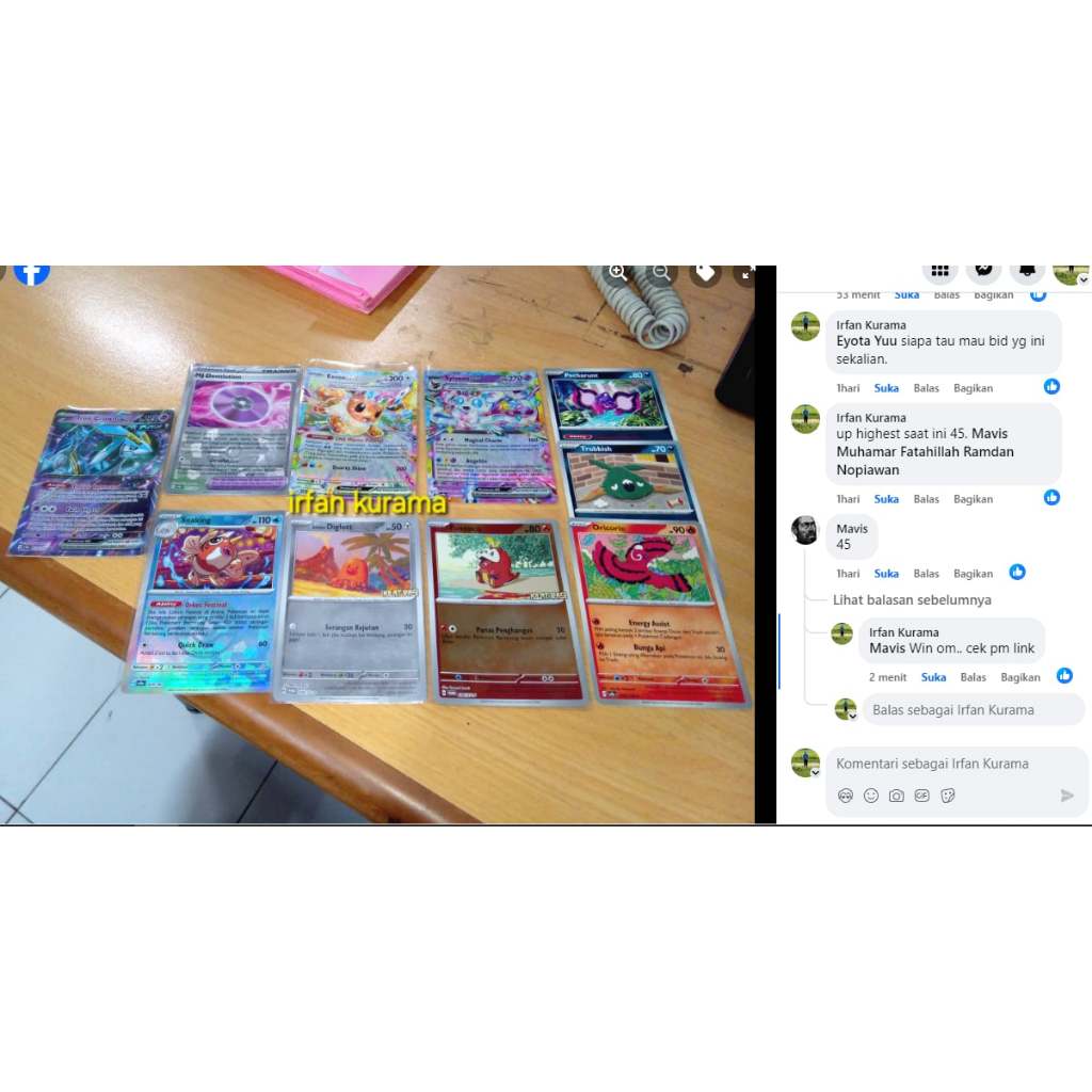 Jual Kartu Pokemon marvis IRON CROWN EX EEVEE EX SYLVEON EX MJ ...