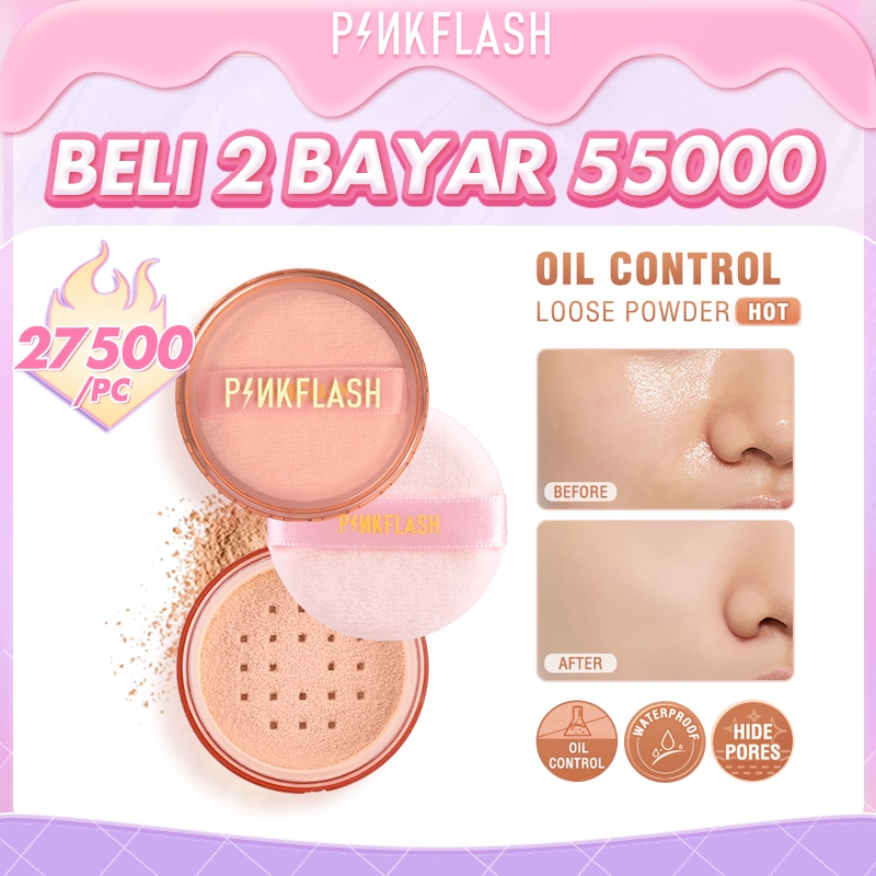 Jual PINKFLASH OhMySelf Oil Controller Loose Powder Matte Loose Setting ...