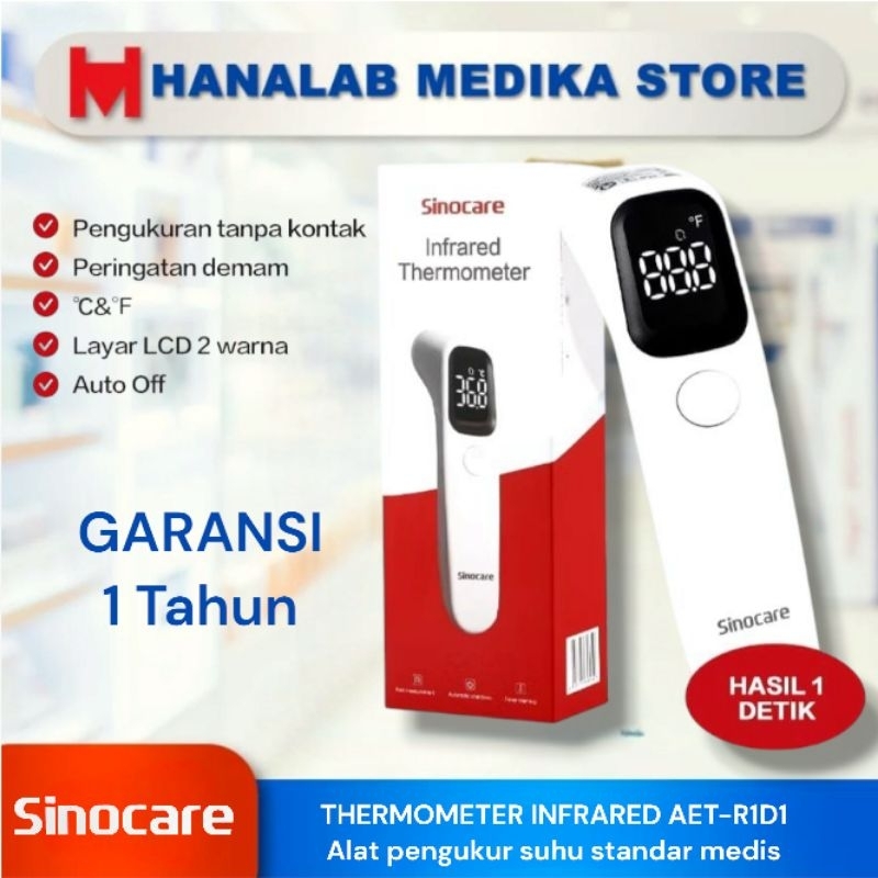 Jual Sinocare Thermometer Infrared AET-R1D1 | Shopee Indonesia