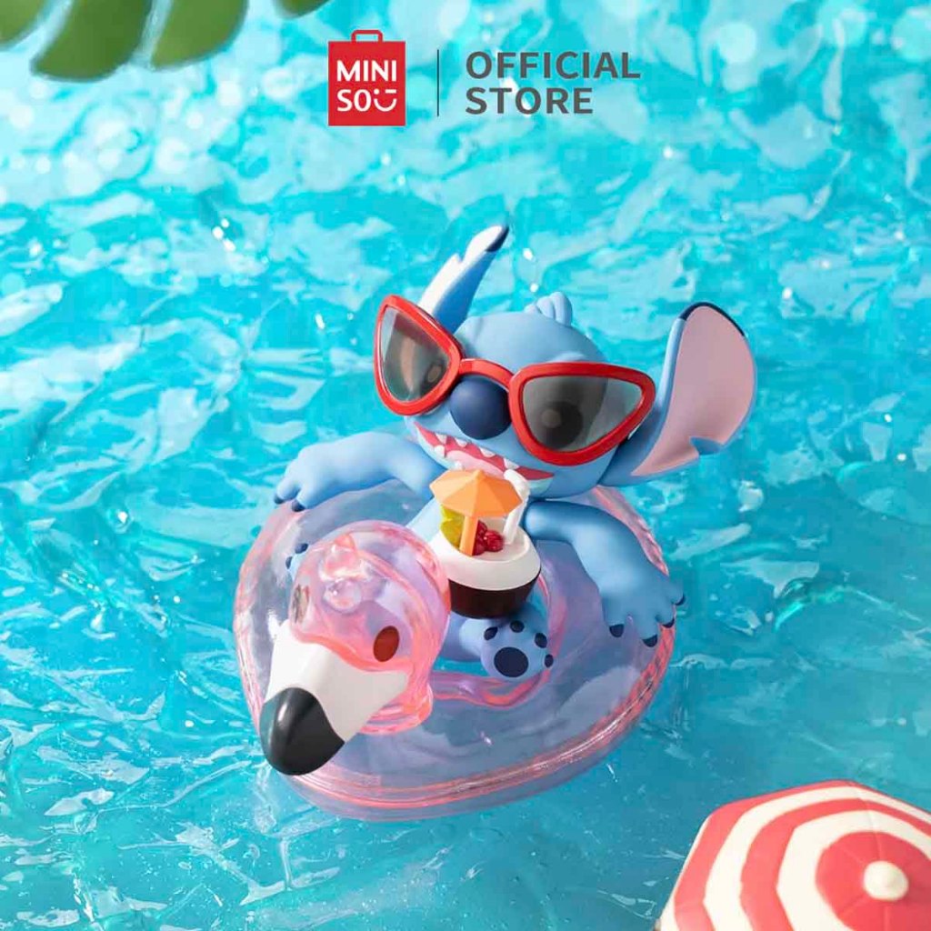 Jual Miniso Disney Stitch Summer Carnival Series Figures Blind Box ...