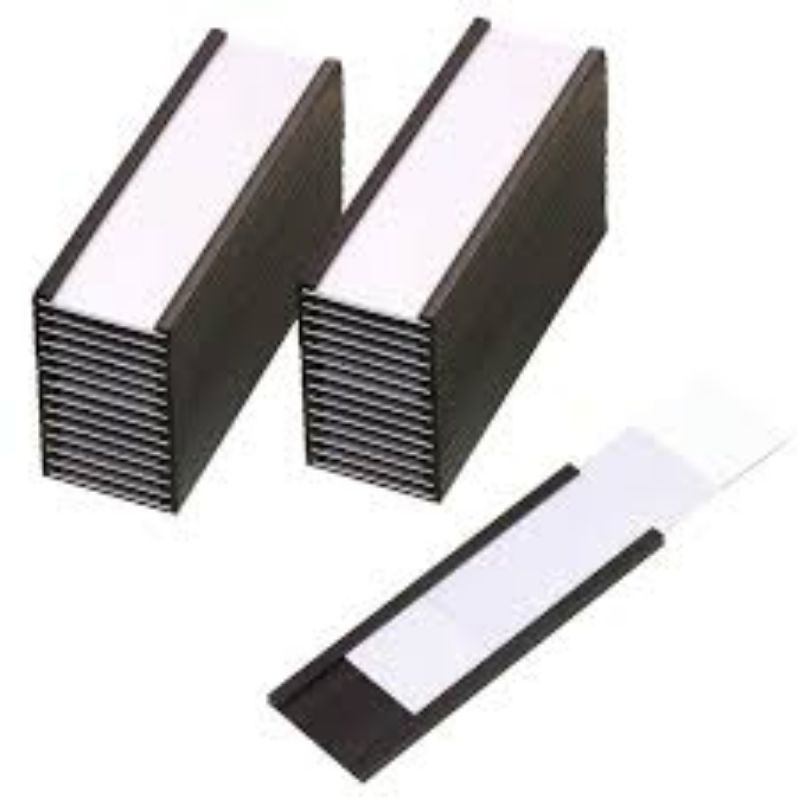 Jual Magnetic Label Holder 76x25mm Label Harga Tempel Dirak Name Tag ...
