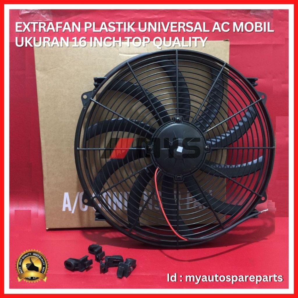 Jual EXTRAFAN EXTRA FAN AC Mobil UNIVERSAL Rangka PLASTIK 16 Inch 24 ...