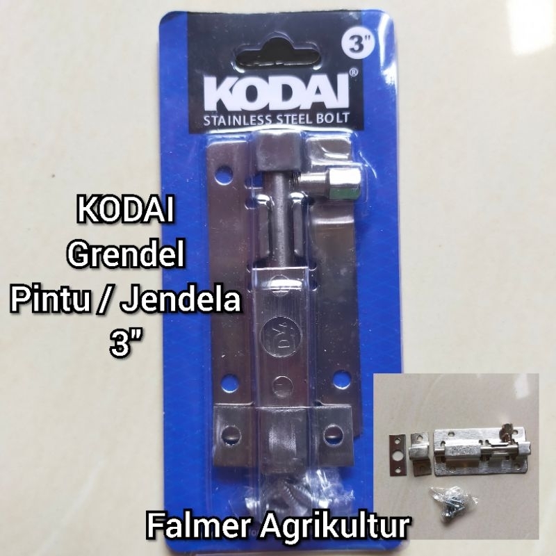 Jual KODAI Grendel 3" stainless Grendel Pintu / Jendela 3 Inch | Shopee ...
