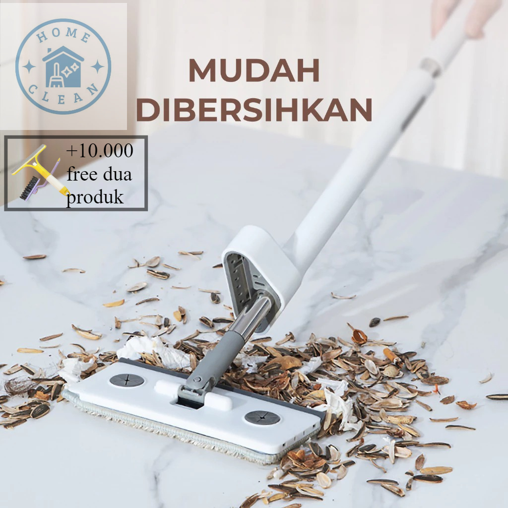 Jual Home Clean Pel Lantai Dengan Tempat Sabun Automatic MoP Alat Pel ...