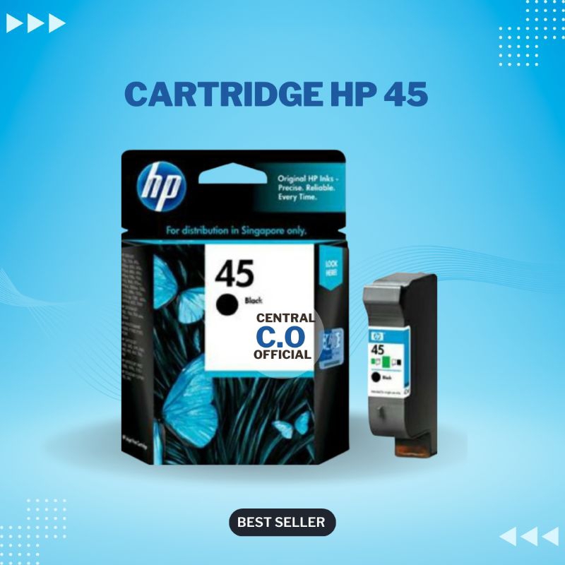 Jual Tinta hp 45 black /hitam OriginalCartridge ( 51645A ) untuk type ...