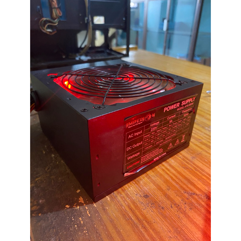 Jual PSU IMPERION 550W LED RED | Shopee Indonesia
