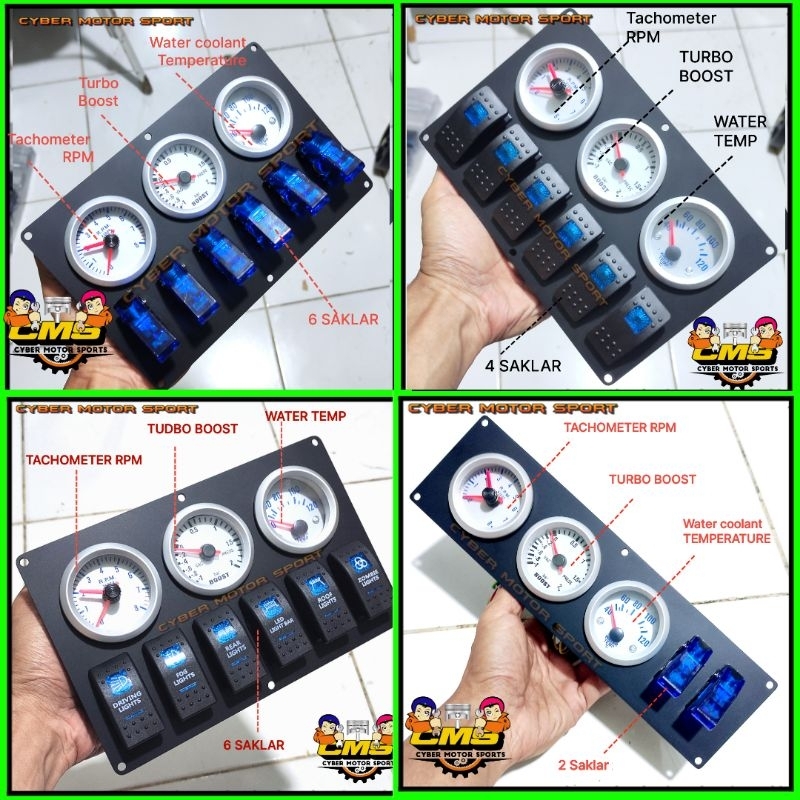 Jual Tachometer mobil Diesel Dashboard indikator RPM meter. Boost meter ...