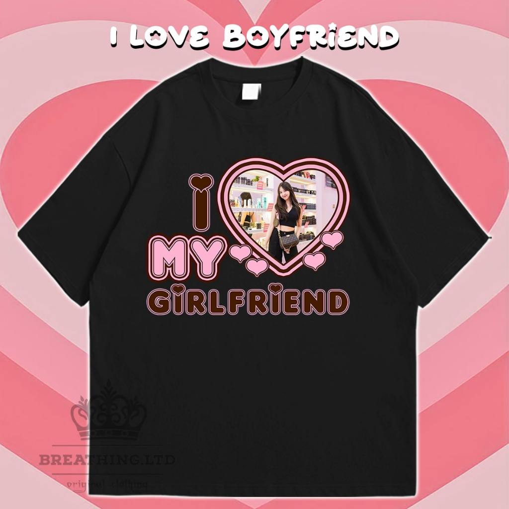 Jual [ FREE CUSTOM ] GF Kaos 'I love my boyfriend / Girlfriend' Series ...
