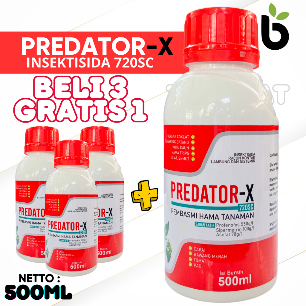 Jual Insektisida PREDATOR-X 720SC 500ML Mengeendalikan Populasi Serangan Hama | Shopee Indonesia