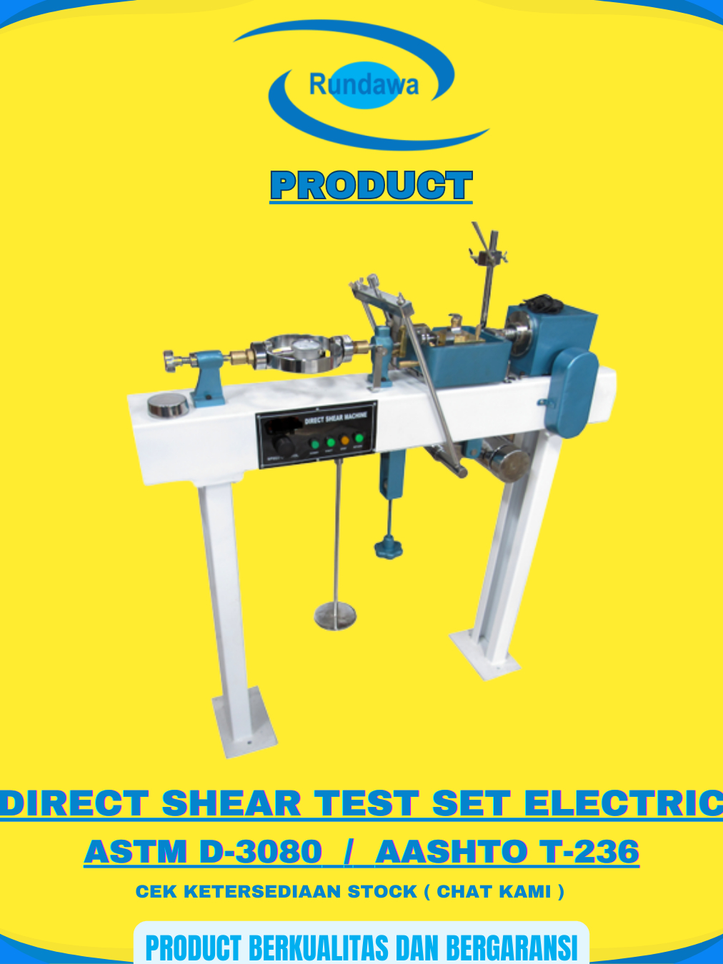 Jual ELECTRIC DIRECT SHEAR TEST SET / Jual Direct shear test set ...