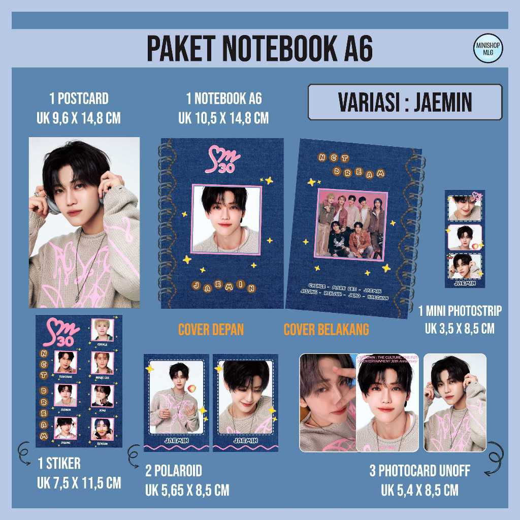 Jual (FREEBOX) PAKET HEMAT NOTEBOOK NCT DREAM - FANKIT NOTEBOOK ...