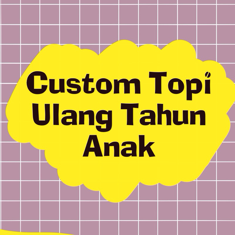 Jual Custom Topi Ulang Tahun Anak | Shopee Indonesia