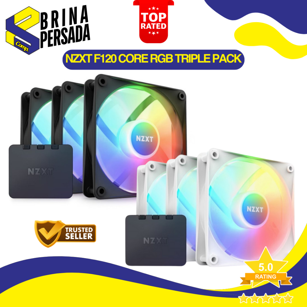 Jual NZXT F120 CORE RGB Triple Pack - fan Casing 12cm 3in1 | Shopee ...