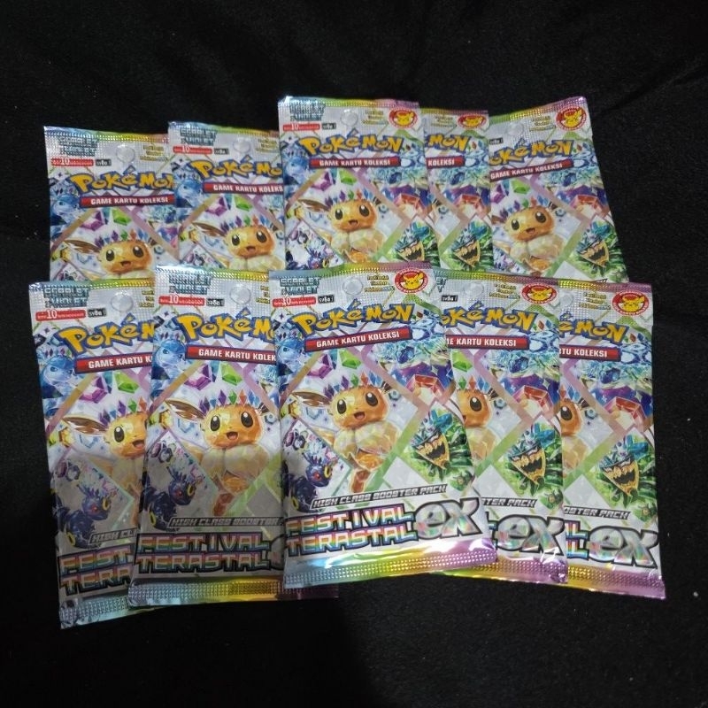 Jual festival terastal ex eevee eevolution booster pack indonesia kartu pokemon original asli ...