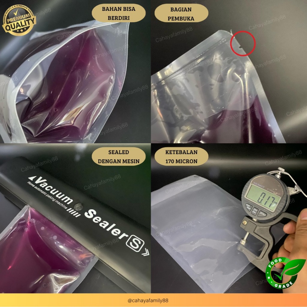 Jual Standing Pouch Vacum Vacuum Vakum Nylon Vacum Plastik Kemasan ...