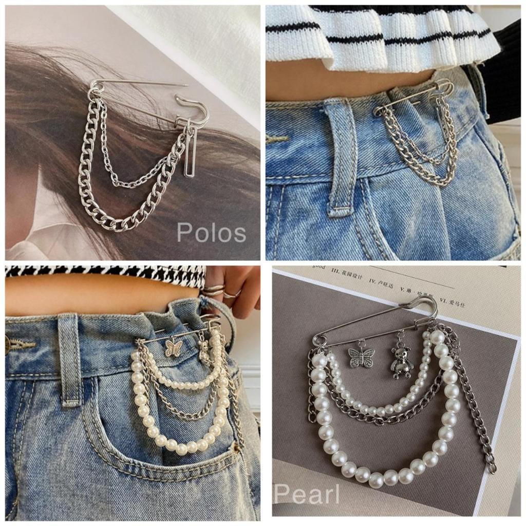Jual Peniti Pengait Aksesoris Celana Jeans Bros Fashion Rantai Punk Pin ...