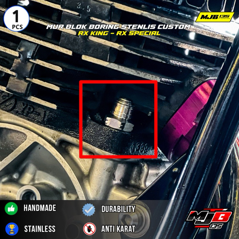 Jual MUR M10 DRAT 14 MUR BLOK BORING RX KING RXS RXK YT115 CUSTOM ...