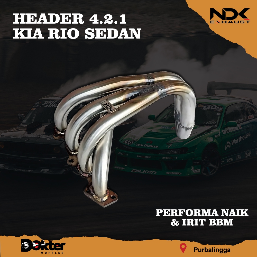 Jual HEADER RACING MOBIL KIA RIO SEDAN KNALPOT RACING NDK EXHAUST ...