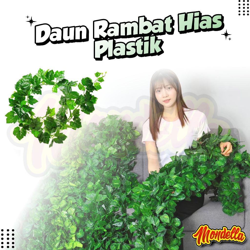 Jual Daun Rambat Palsu Sulur 1.4 Meter Srigading Ivy Anggur Daun Rambat ...