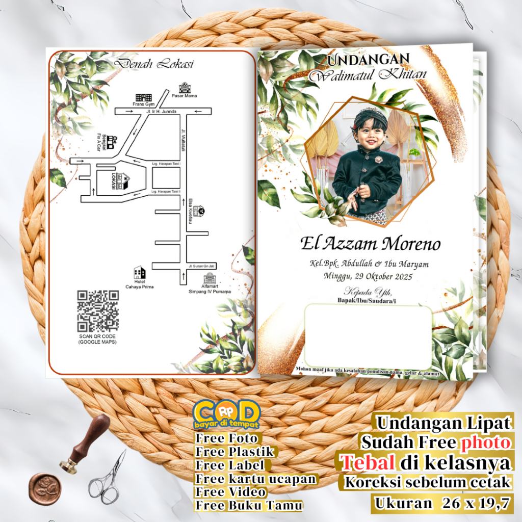 Jual Undangan sunatan khitanan harga murah mewah proses cepat | Shopee ...