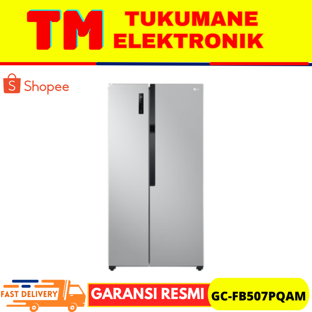 Jual LG GC-FB507PQAM Kulkas Side By Side 507L Touch LED Display ...