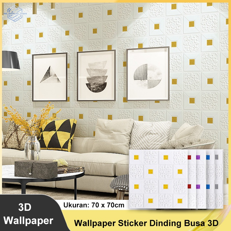 Jual Wallpaper Dinding 70*70cm Ceiling Wallpaper Sticker Dinding Busa ...