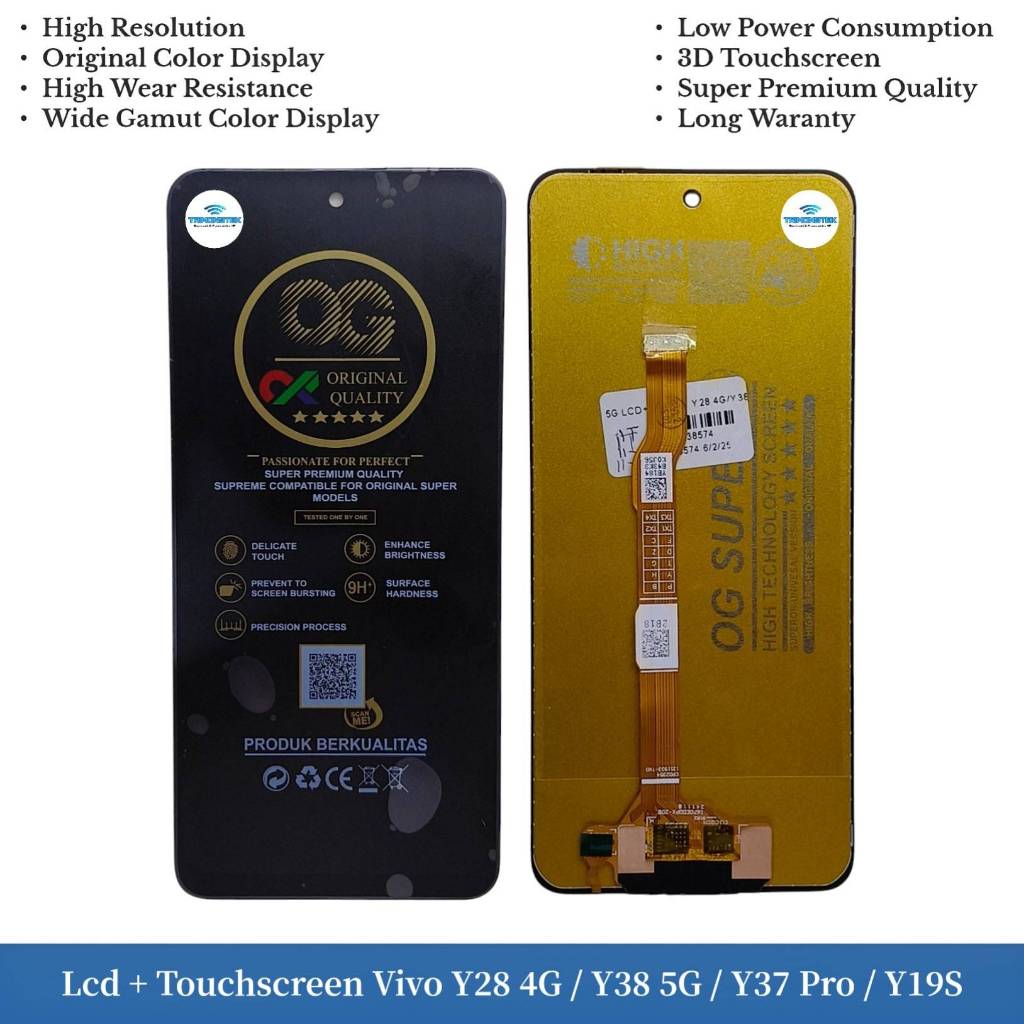Jual Lcd + Touchscreen Vivo Y28 4G / Y38 5G / Y37 Pro / Y19S | Shopee ...