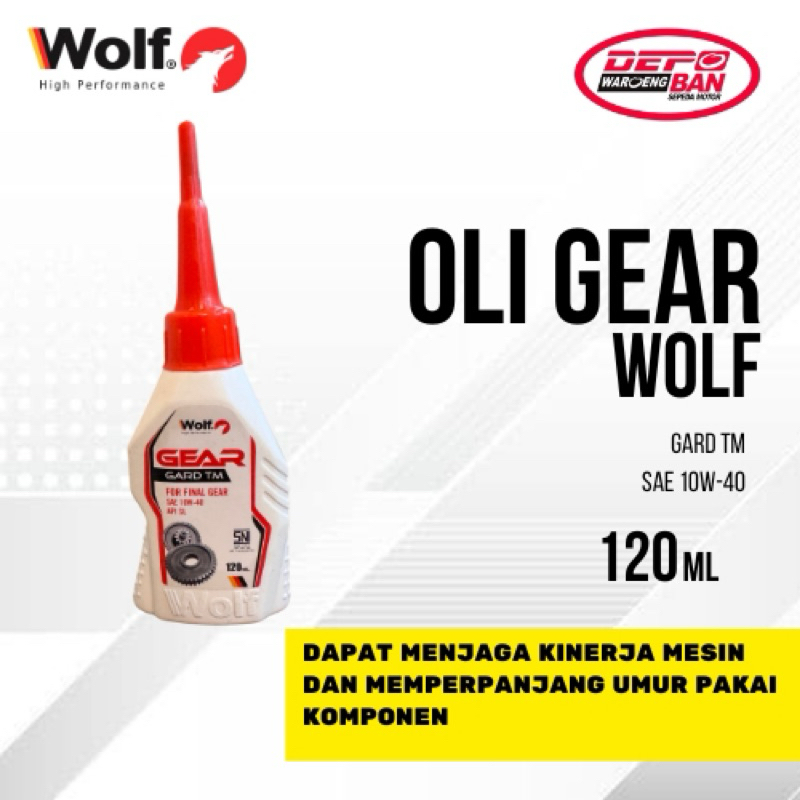 Jual OLI GEAR 120ML WOLF [ ORIGINAL NEW!!! ] | Shopee Indonesia