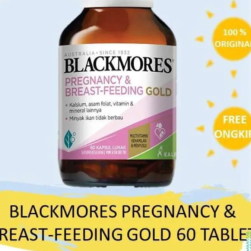 Jual BLACKMORES PREGNANT & BREASTFEEDING GOLD 1 BOTOL 60 TABLET ...