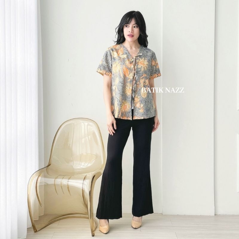 Jual Batik Nazz Vest Batik Modern Luaran Batik Outer Batik - Livia Vest ...