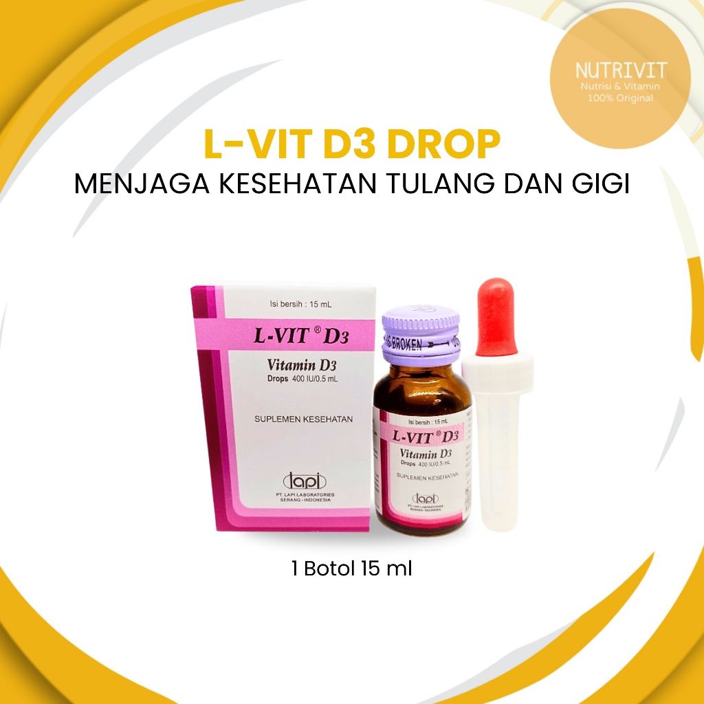 Jual L-VIT D3 DROP BOTOL 15 ML | Shopee Indonesia