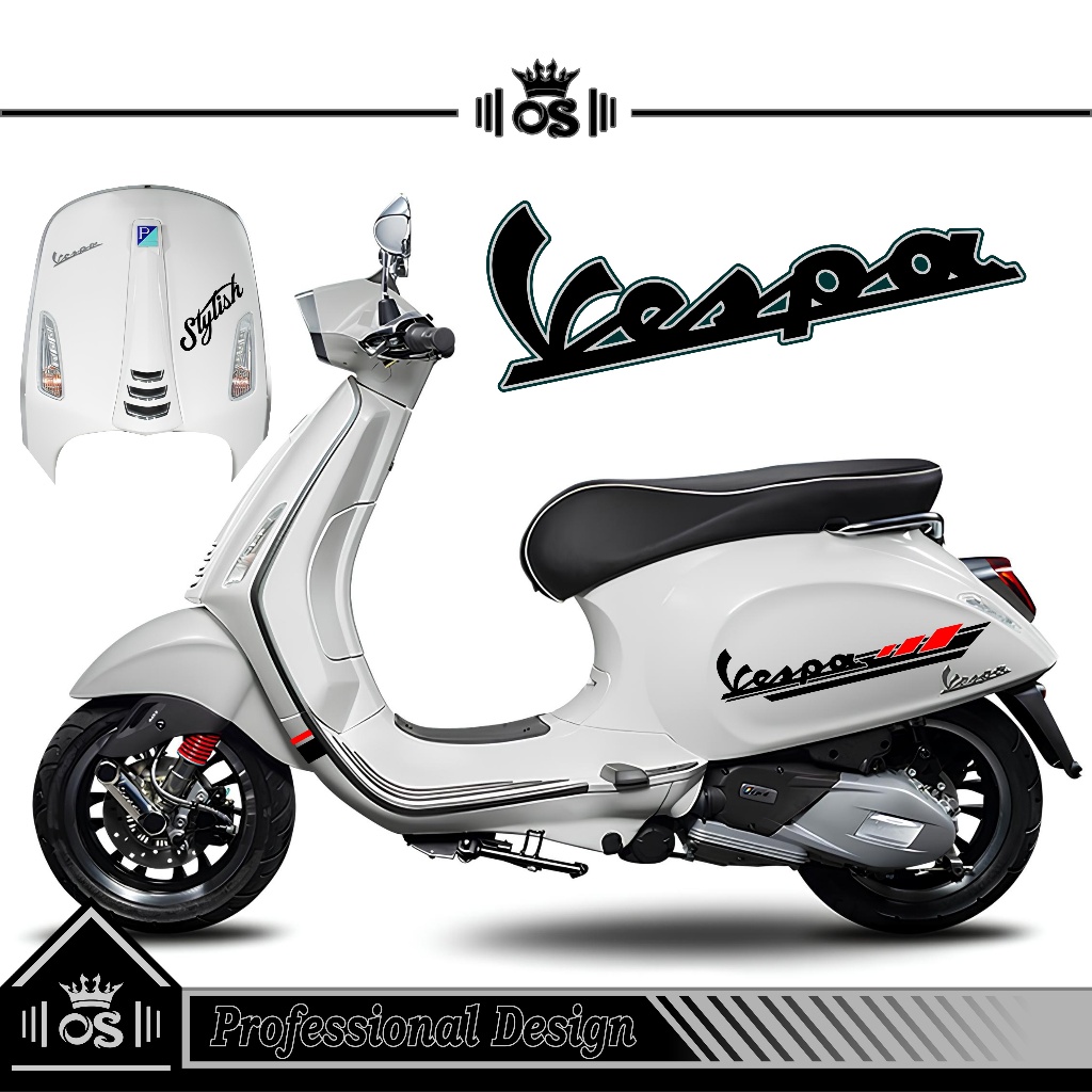Jual STICKER CUTTING VESPA SPRINT & PRIMAVERA / MTF 30 / STRIPING VESPA ...