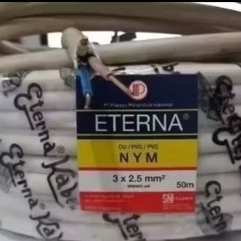 Jual Kabel Listrik ETERNA NYM 3x2,5mm Kabel Kawat Tembaga isi 3 ETERNA 3x2.5mm (PER METER ...