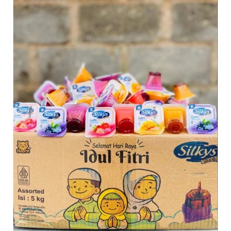 Jual Pudding Viral !!! SILKYS Puding 2 lapis Murah | Shopee Indonesia