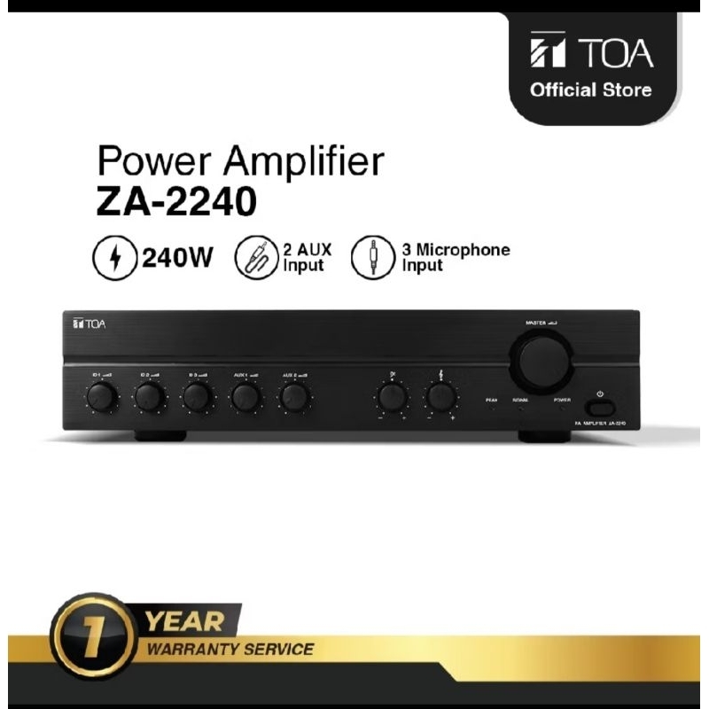 Jual POWER AMPLIFIER TOA ZA 2240 ORIGINAL TOA GALVA | Shopee Indonesia