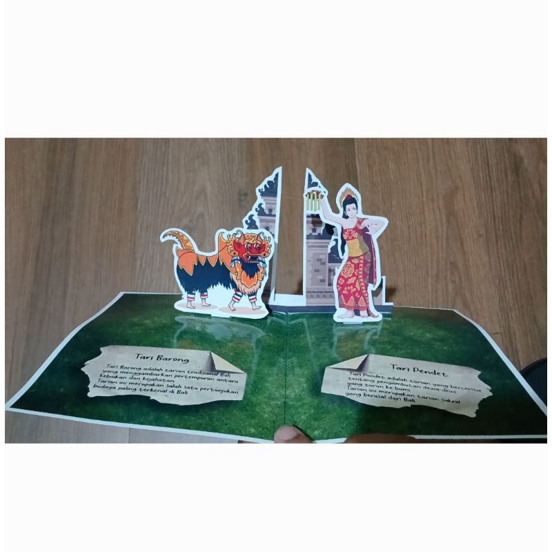 Jual Pop Up Book 3D tema Penari Untuk Belajar Membuat pop up | Shopee ...