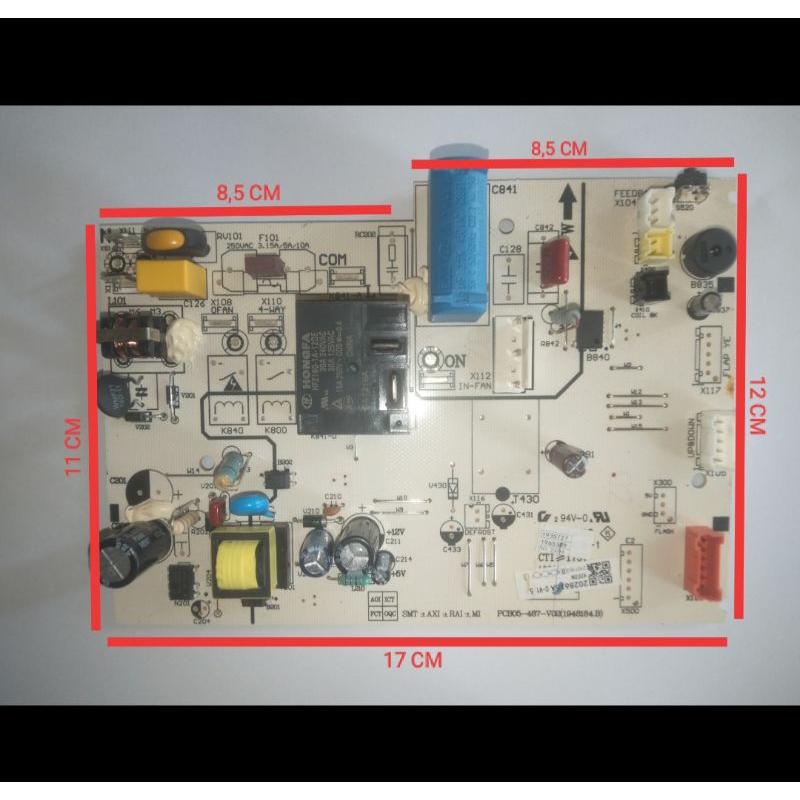 Jual PCB Modul AC Split Polytron 1/2 3/4 1 PK PCB05-487-V02 (1948164.B ...