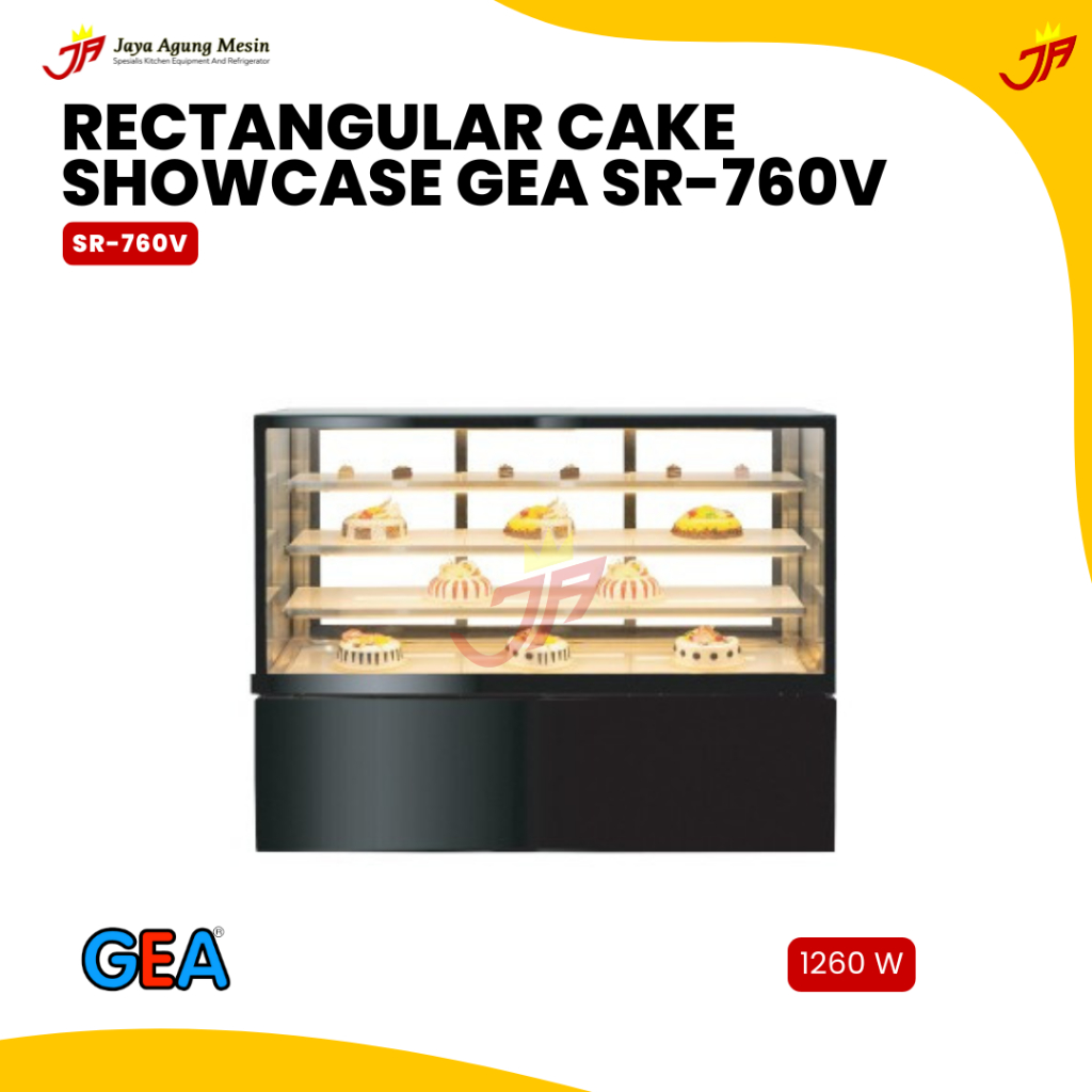 Jual GEA RECTANGULAR CAKE SHOWCASE GEA SR-760V | Shopee Indonesia