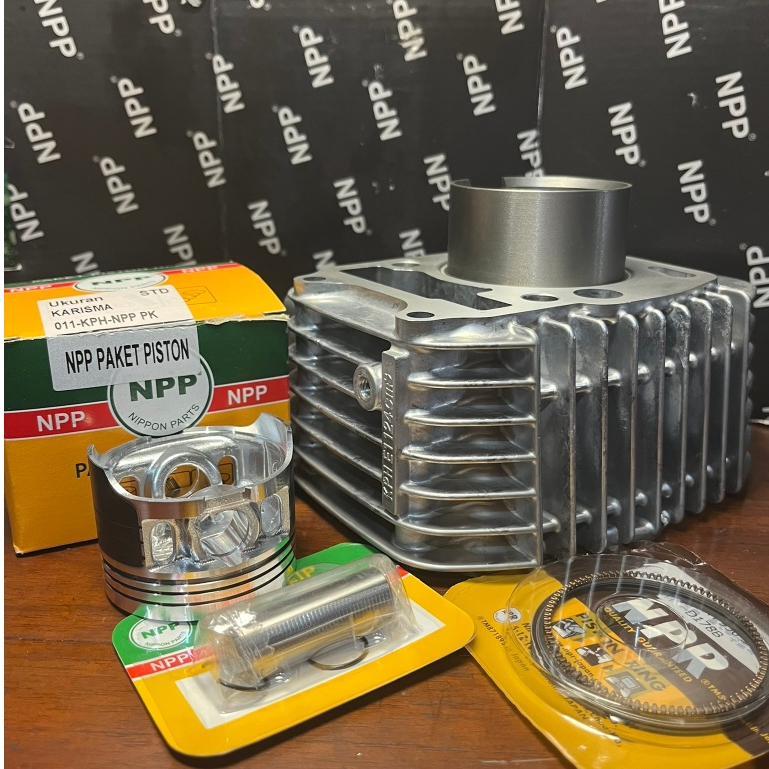 Jual Blok seher seker boring Cylinder blok set plus Piston kit KARISMA / SUPRA X 125 CARBU KODE ...