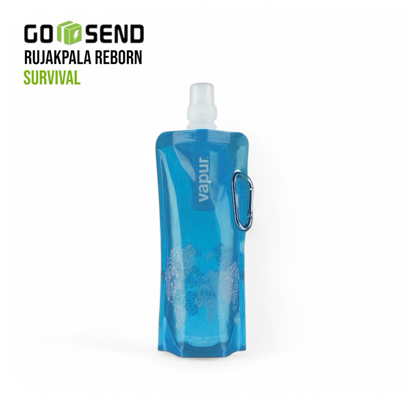 Jual VAPUR Botol Minum Lipat Camping Hiking Water Bottle BPA Free 500ml ...