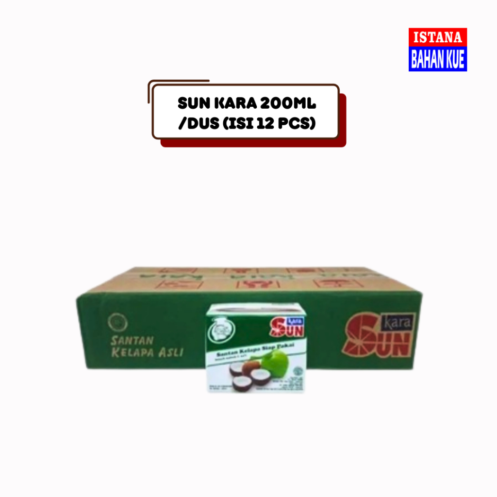 Jual SUN KARA 200ml / DUS (isi 12 pcs) | santan kemasan sun kara 200 ml ...