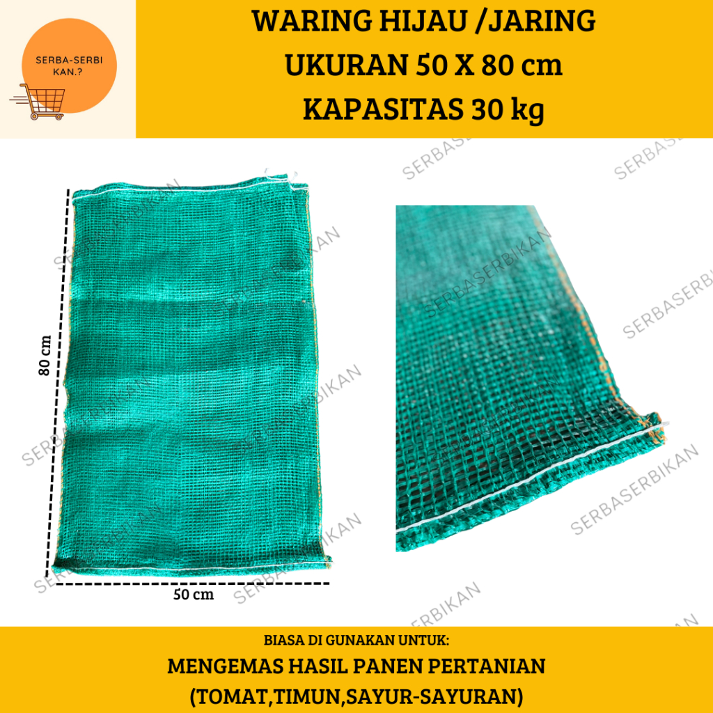 Jual WARING SAYUR TOMAT TIMUN 50x80cm KAPASITAS 30kg | Shopee Indonesia
